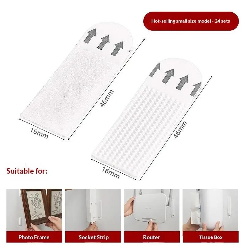 Двусторонние клейкие ленты на липучке для крепления картин 1646mm 24pcs