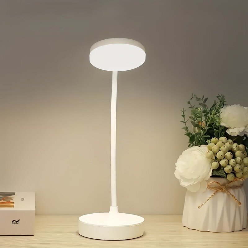 Настольная лампа-ночник с LED-подсветкой, 3 режима цвета, регулируемая яркость, USB-питание, белый