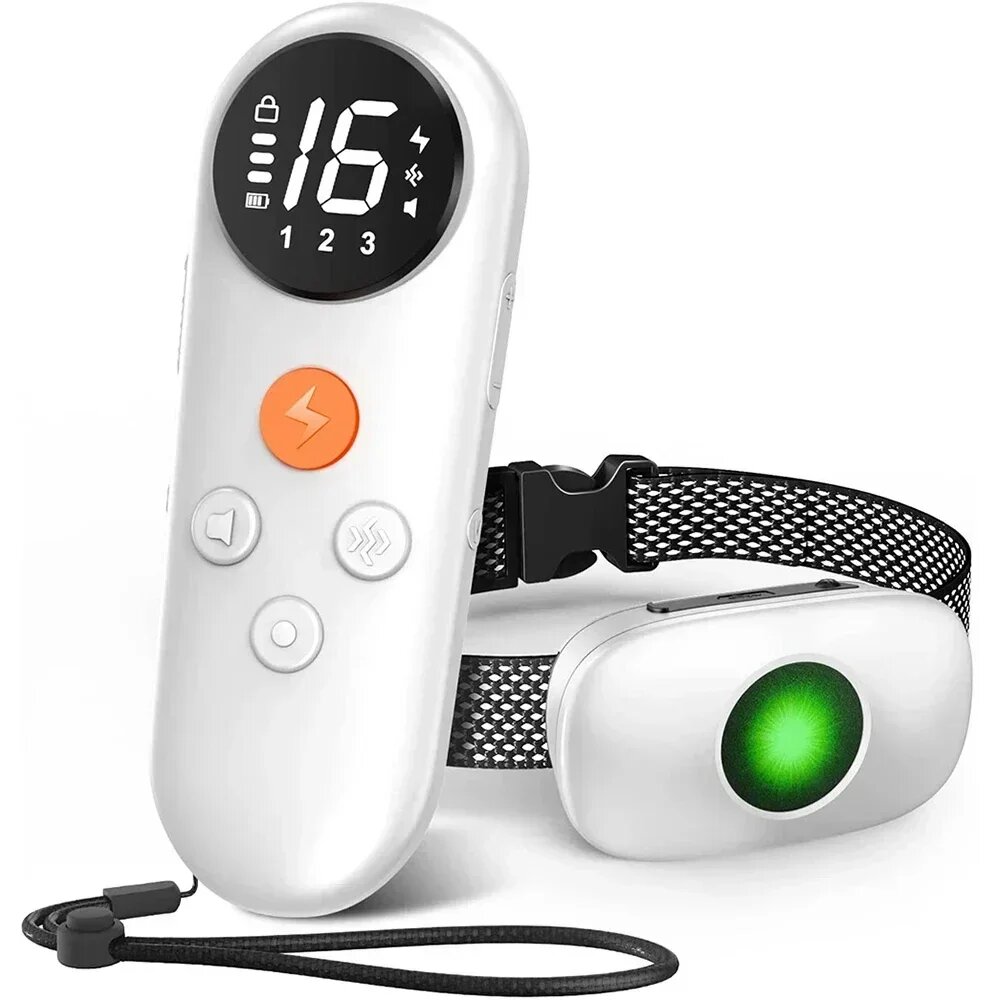 Умный ошейник для дрессировки собак Smart Barking Stop белый