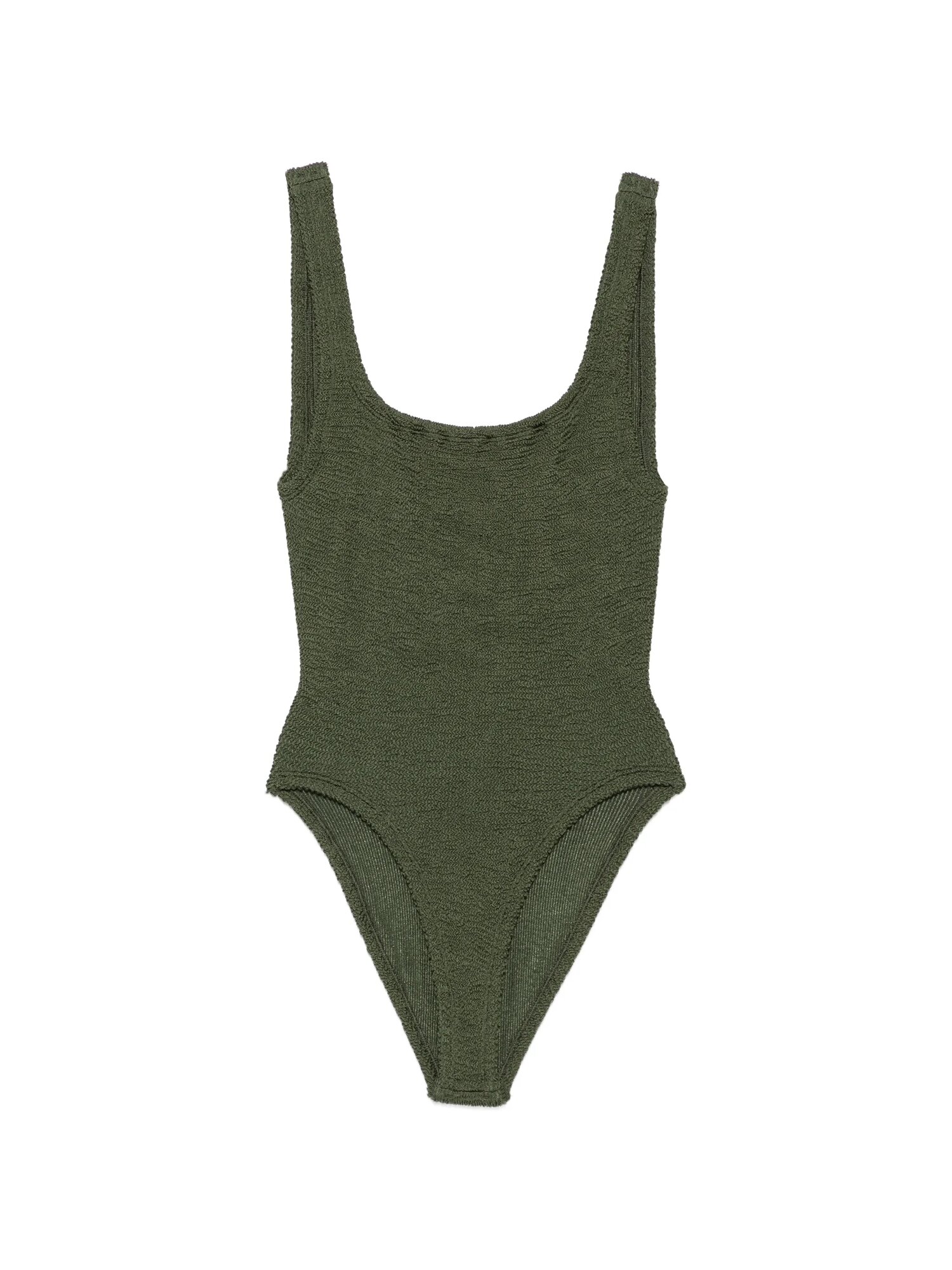 Купальник Crinkle-effect square-neck swimsuit
