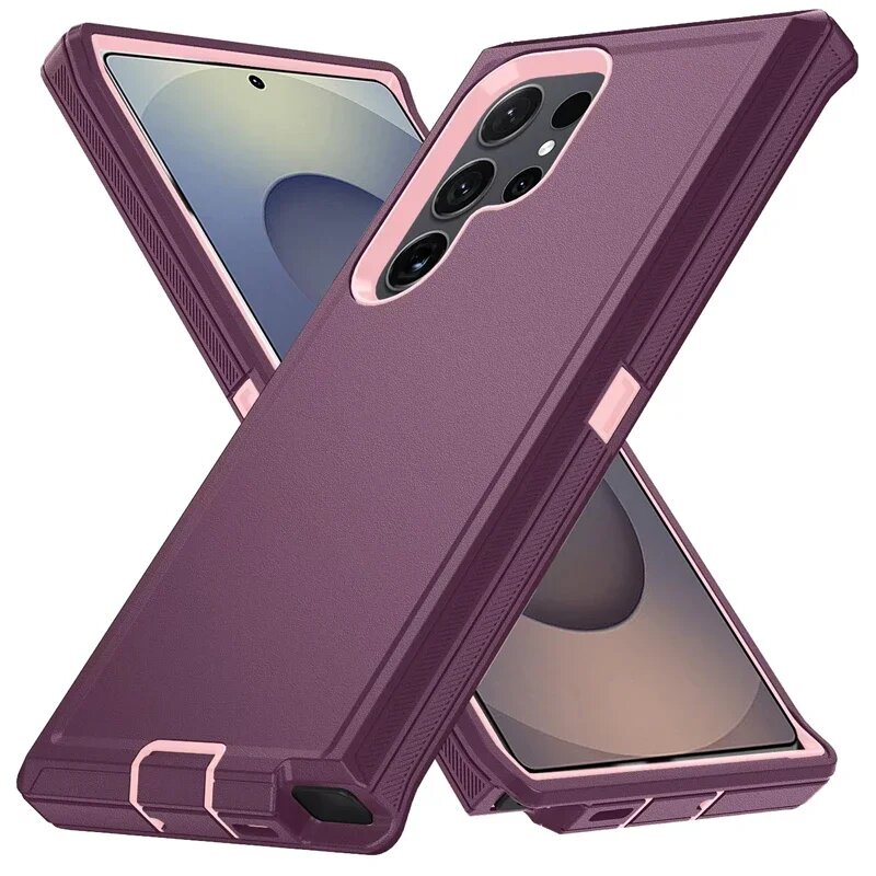 Противоударный Чехол OtterBox Defender Armor Для Samsung Galaxy S22+ 5G, Фиолетовый, Wine Red-Pink