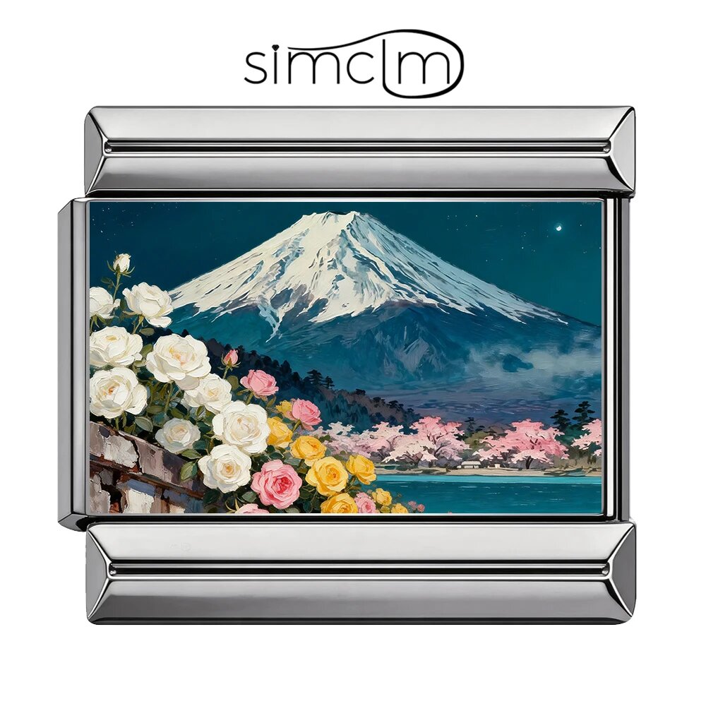 Итальянские звенья для браслетов из нержавеющей стали Simclm 9 мм