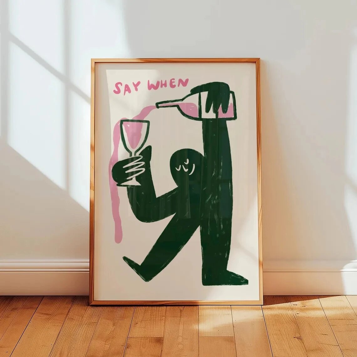 Постер "Say When" на холсте 30x40 см, без рамы