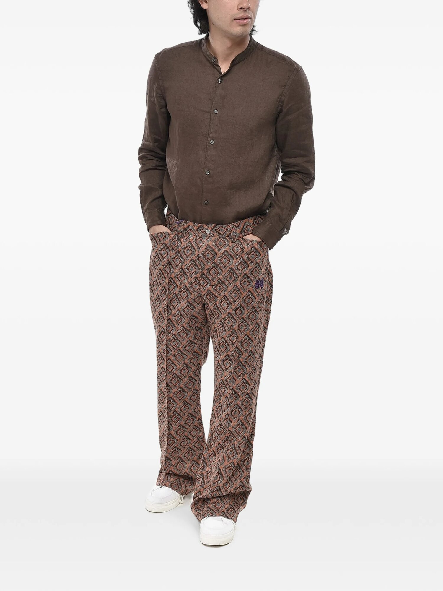 Брюки Needles Patterned belt-loop trousers, размер 50 — фото 1