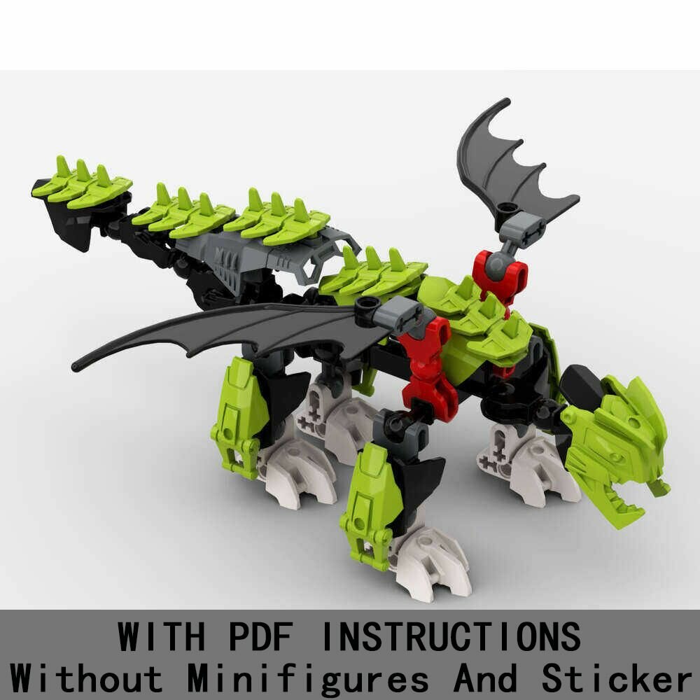 41шт. Конструктор Bionicle Emerald Dragon Набор строительных блоков конструктор дракон