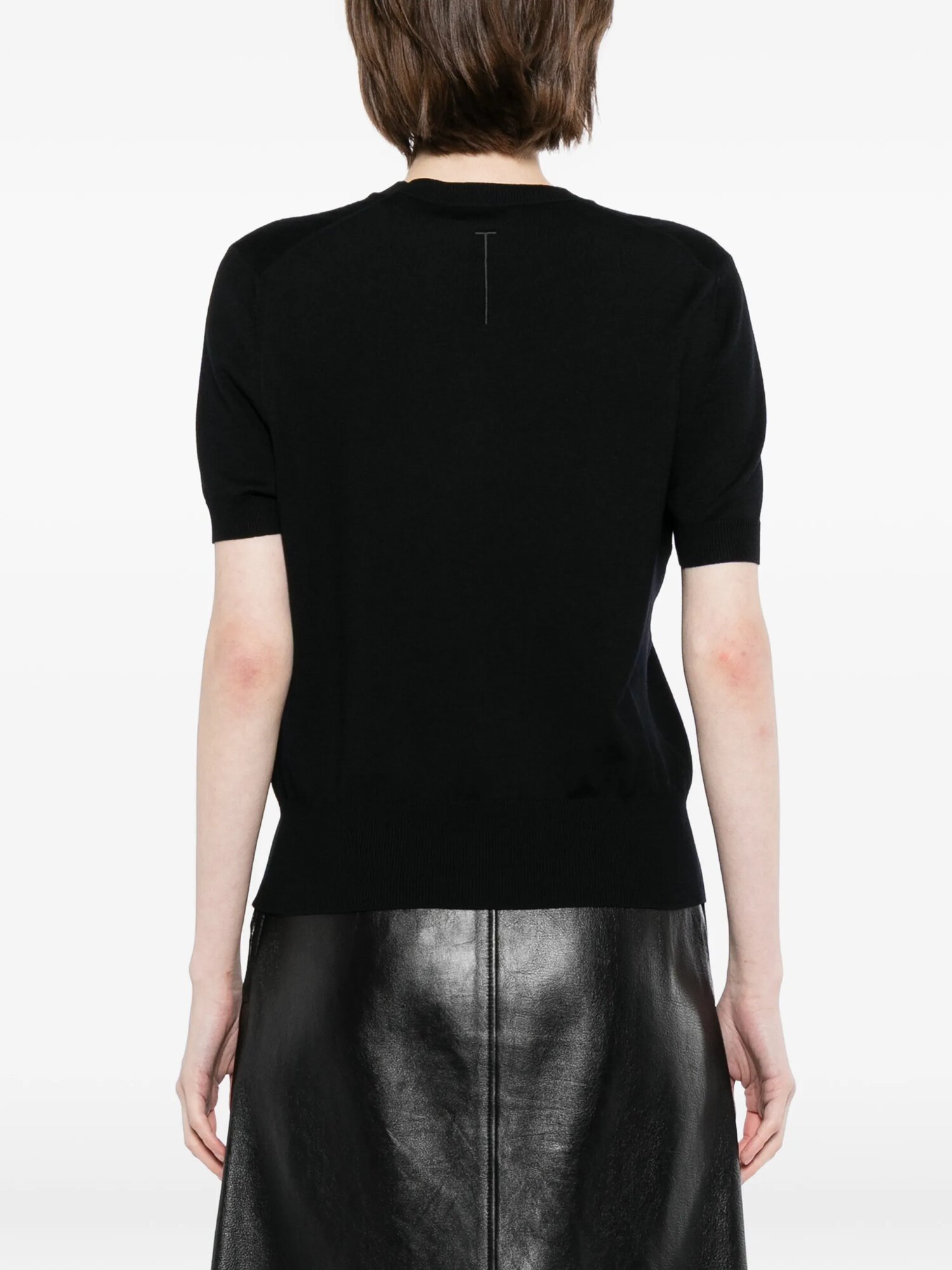 Футболка Tom Ford Wool crew-neck T-shirt, размер 44 EU, black — фото 1