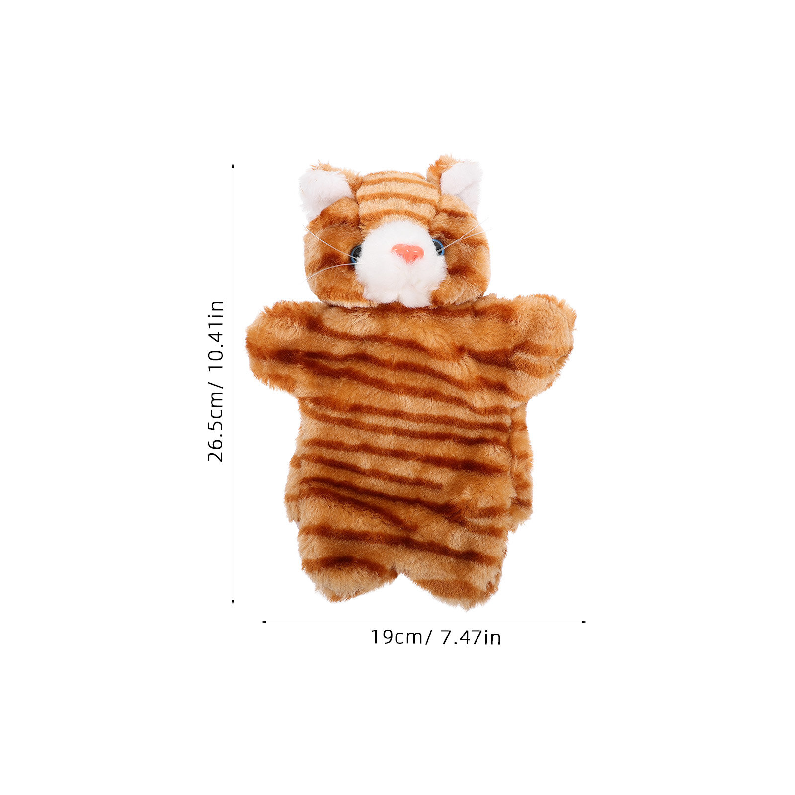 Мягкие игрушки в форме кошки, развивающие фантазию ребенка, 26.50x19.00x9.00 см