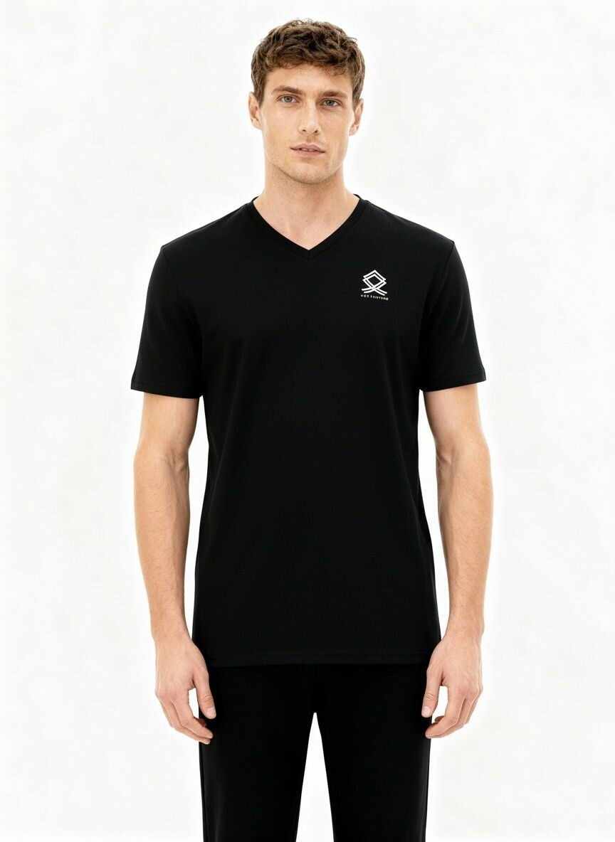 Футболка JUST CLOTHES, размер XXL, черный