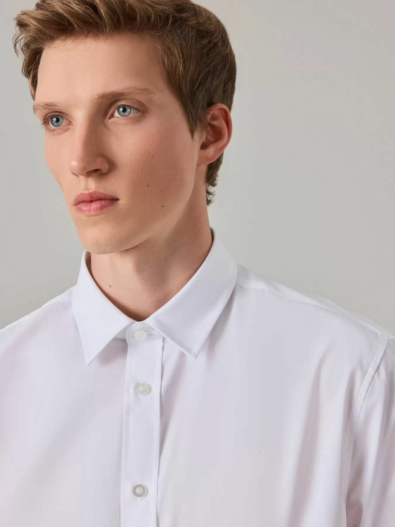 Рубашка JUST CLOTHES Весна-лето 2025, размер 54, белый — фото 1