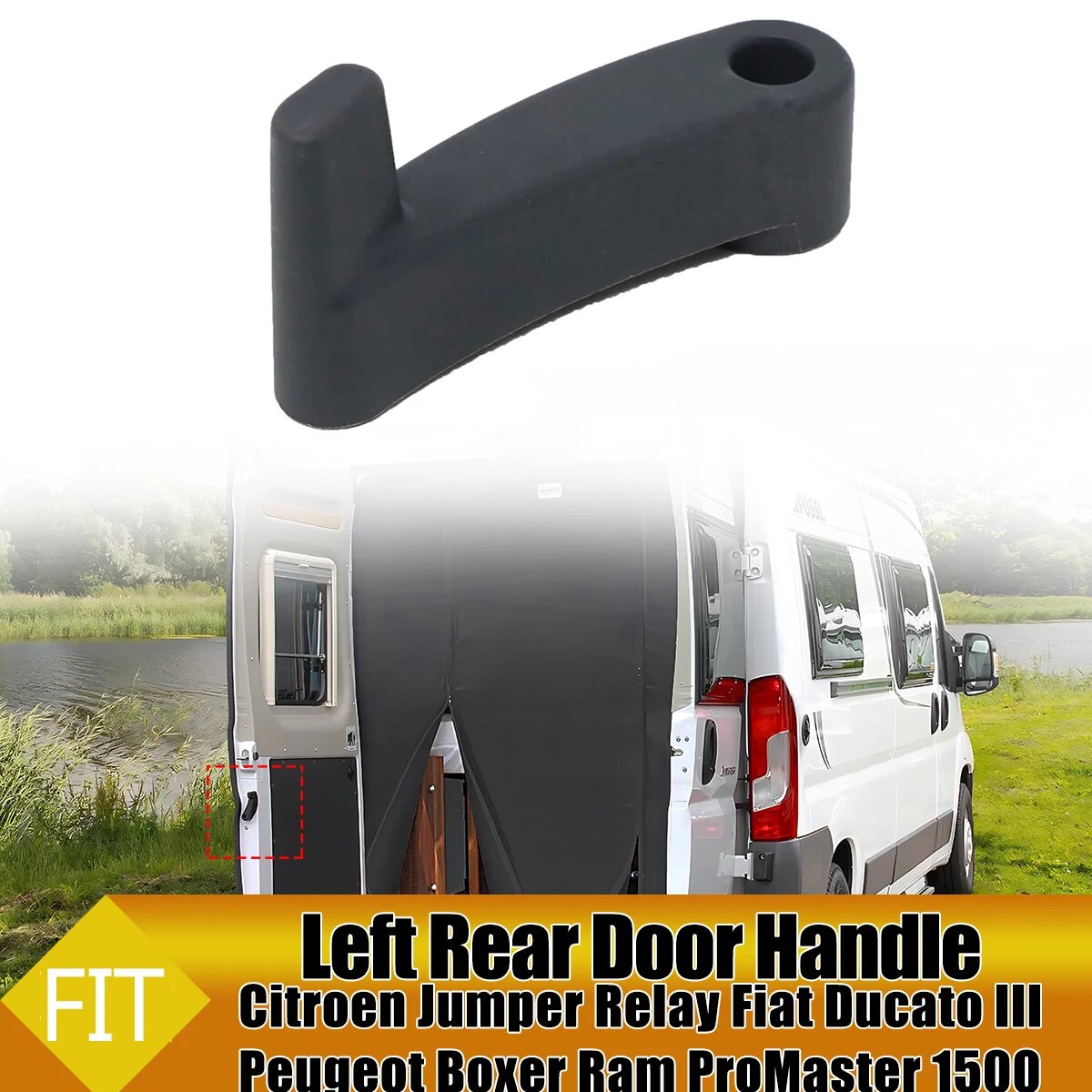 Внутренняя левая задняя дверная ручка для Citroen Jumper Relay Fiat Ducato III Peugeot Boxer Ram ProMaster 1500 06-24 735471000