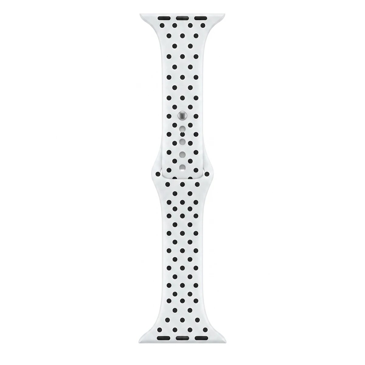 Ремешок Apple Watch белый с принтом, 42/44/45mm