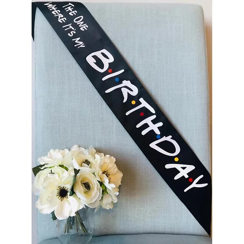 Футболка "Друзья", тематический пояс для дня рождения birthday B