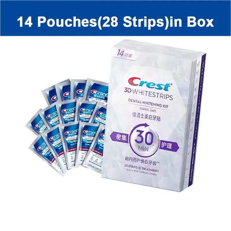 Полоски для отбеливания зубов Crest 3D Whitestrips Glamorous White