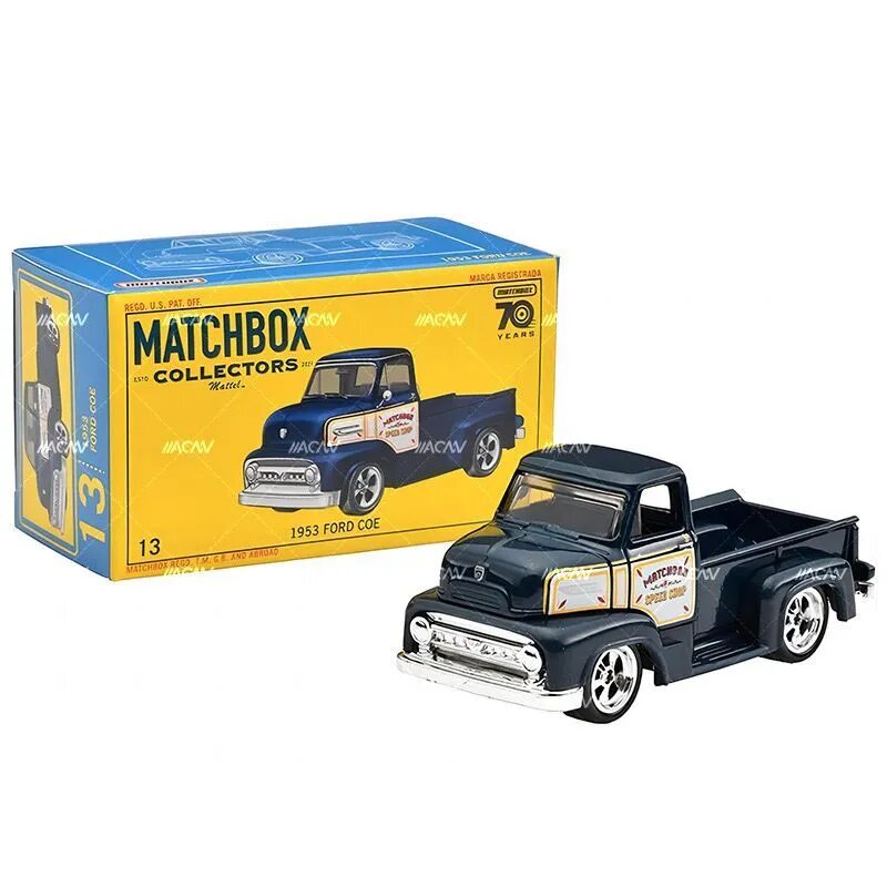Matchbox 1953 Ford COE Коллекционная игрушечная машинка 1/64 темно-синий H932