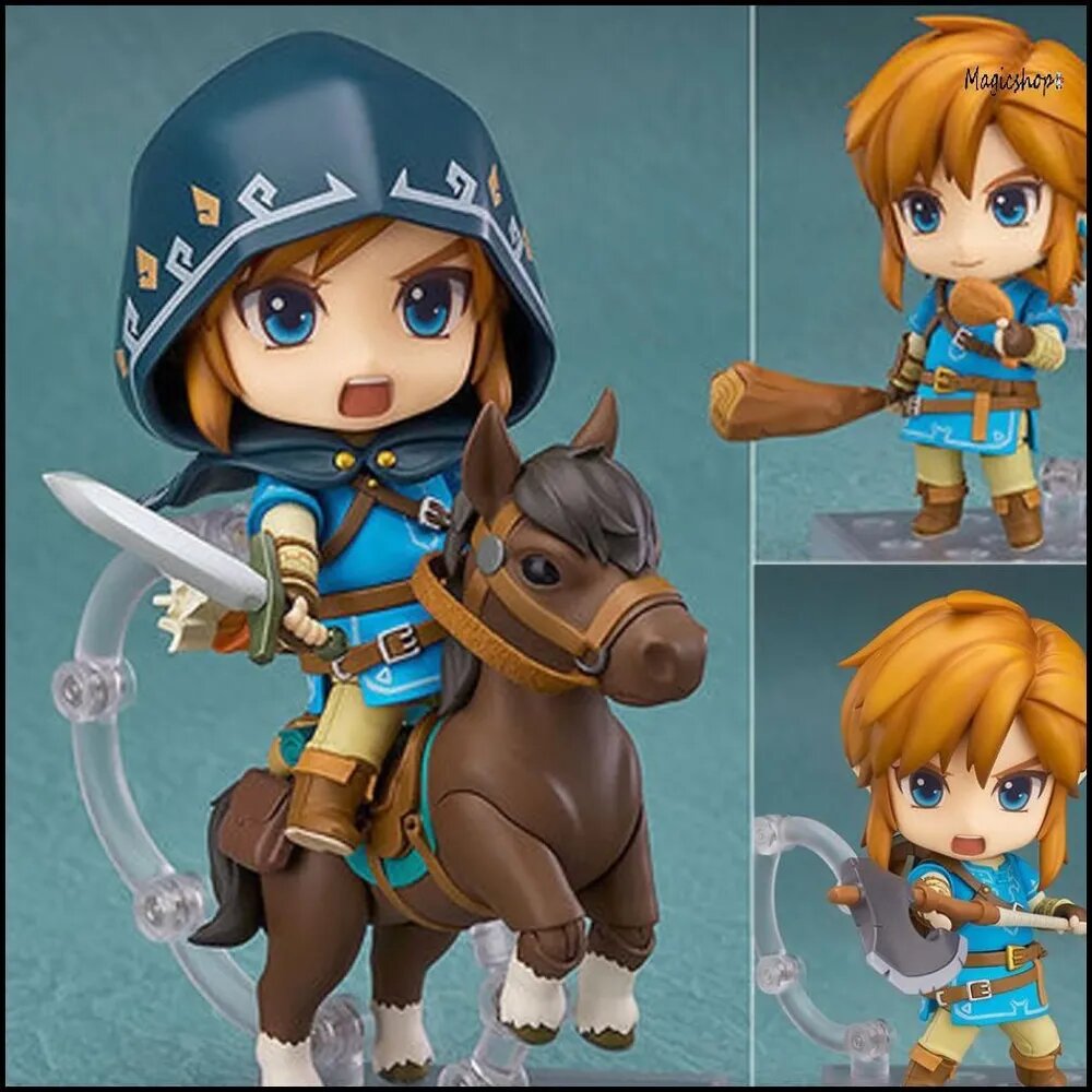 Фигурка Легенда о Зельде : Дыхание дикой природы Линк с лошадью / The Legend of Zelda: Breath of the Wild Link with Horse Подарки для болельщиков 10 см