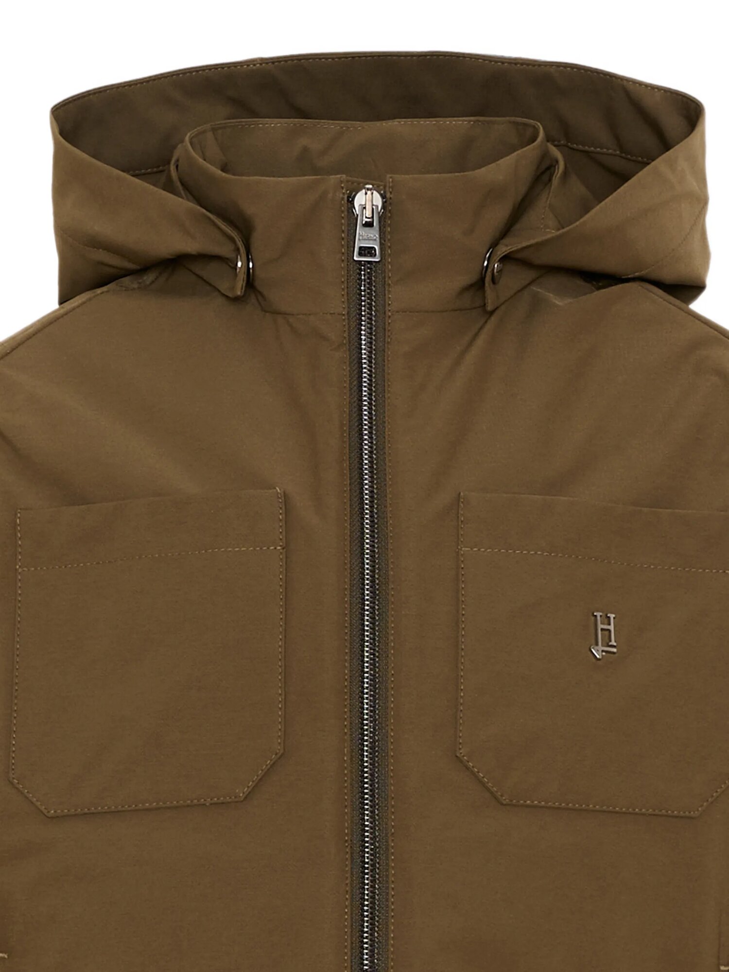 Куртка Herno Hooded zip-up jacket, размер 10 лет, 8947 зеленый — фото 1