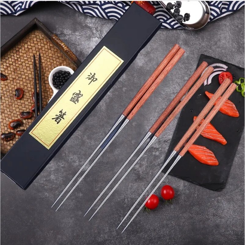 Палочки для еды xiao xiao из нержавеющей стали Rosewood 150MM
