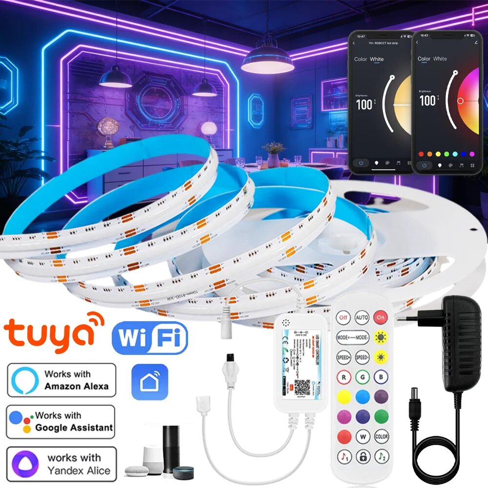 Светодиодная лента YSRSAI RGB CCT 24В для дома 4M Full Kit, AU Plug
