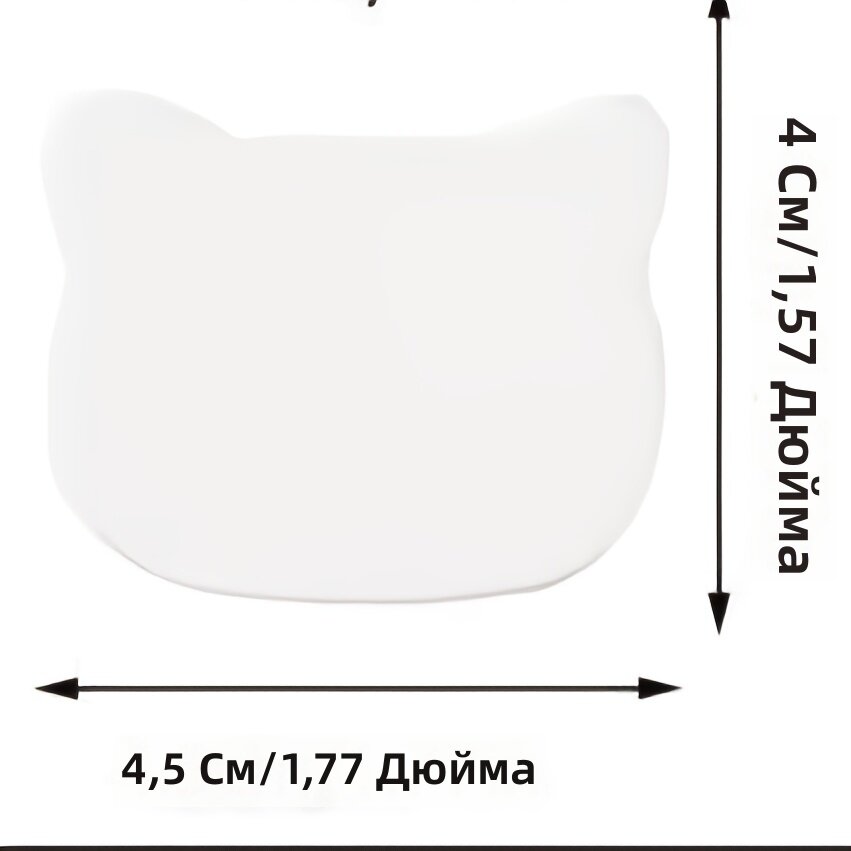 Наклейка-зеркало для телефона "Котик", миниатюрное портативное зеркальце, зеркальная наклейка на чехол, унисекс