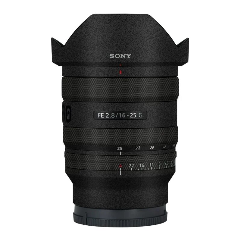 Защитная пленка для объектива Sony FE 16-25mm f/2.8 G - Матовый черный, полное покрытие 3М