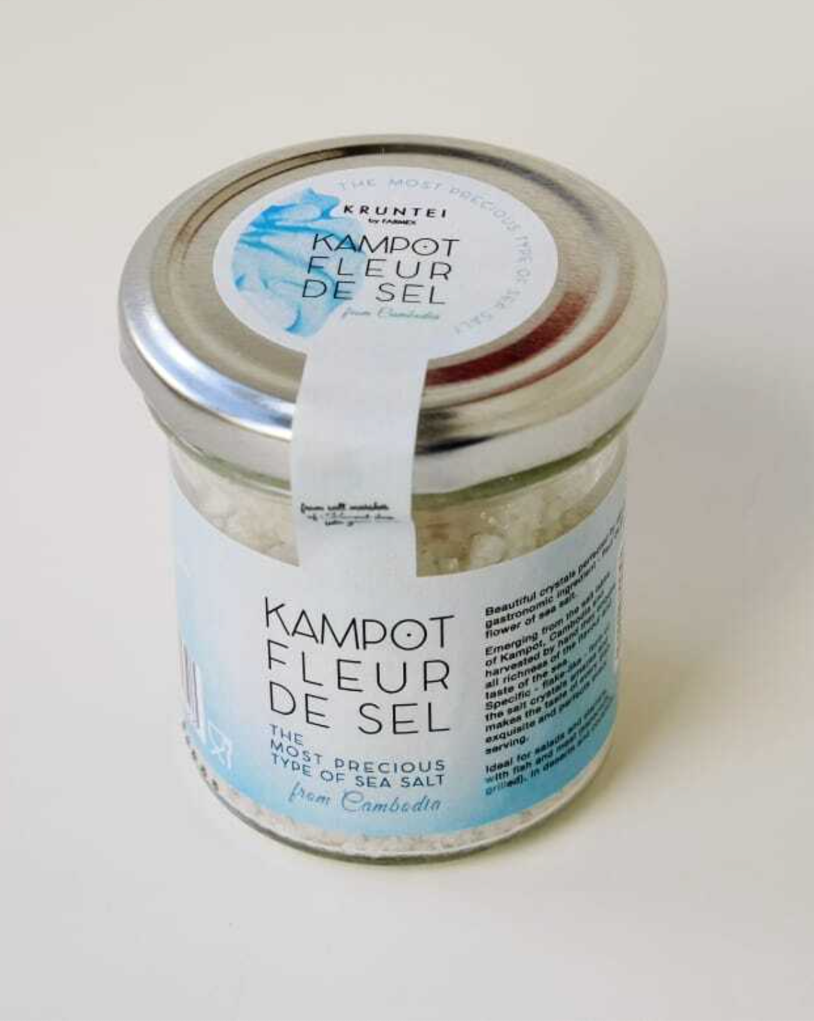 Соль морская Kampot Fleur de Sel, KRUNTEI, Премиум, хлопья, 100 г
