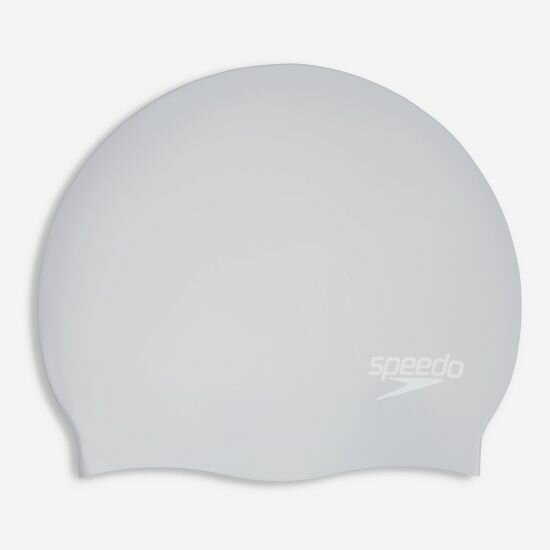 Шапочка для плавания Speedo 8-0616817273-7273 полиамидовая серебрянный/белый, размер one size