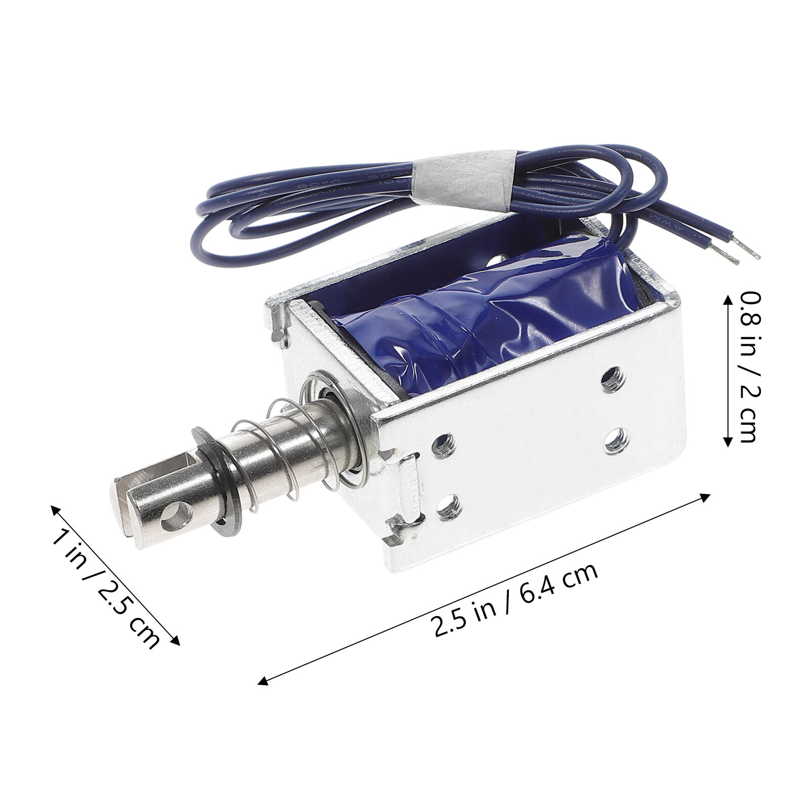 Электромагнит С Двигателем Линейного Типа 12V 1 2A Серебристый Размер 6 4X2 5X2Cm