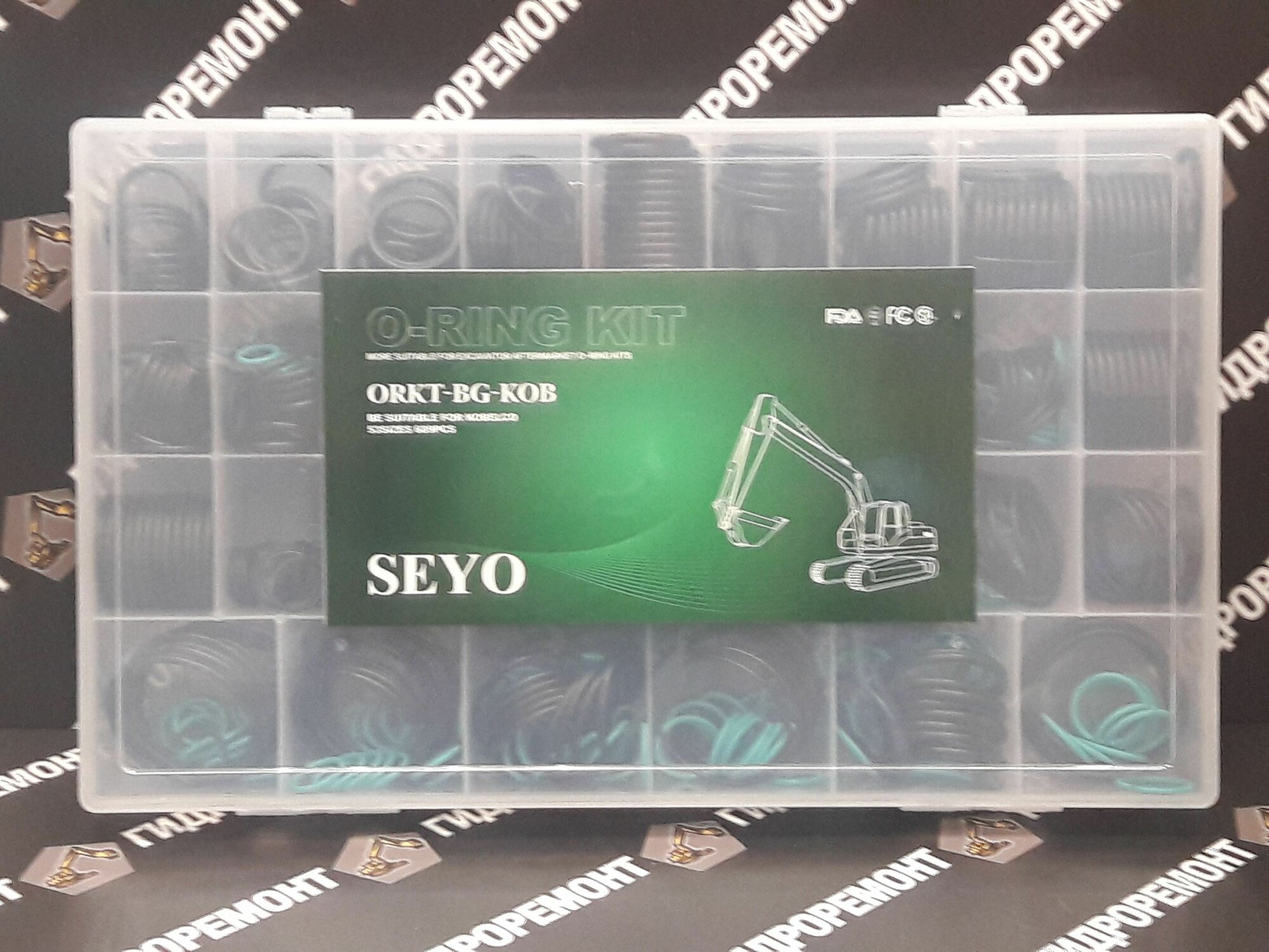 Набор колец резиновых уплотнительных O-Ring KIT ORKT-BG-KOBELCO 689шт