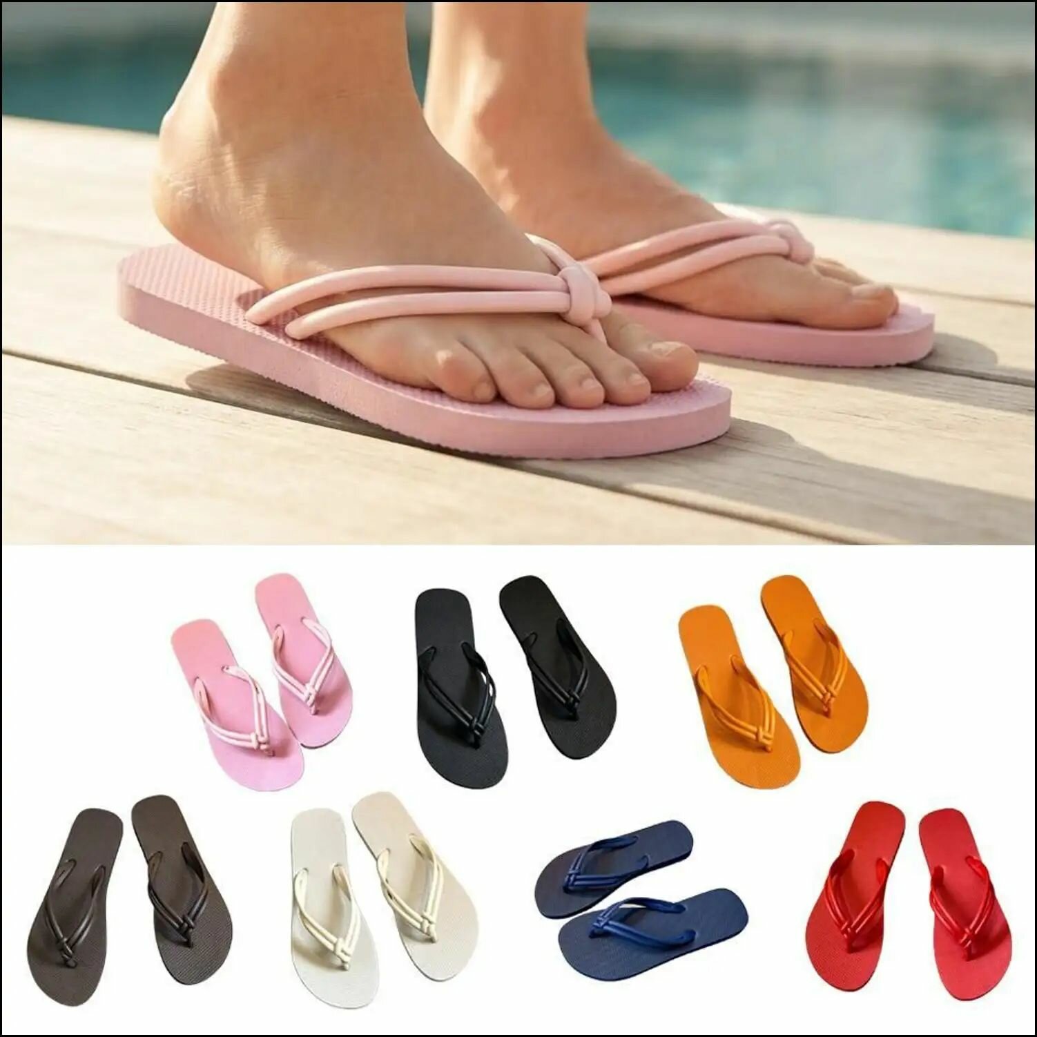 Сланцы , размер оранжевый 35 36, оранжевый — фото 1