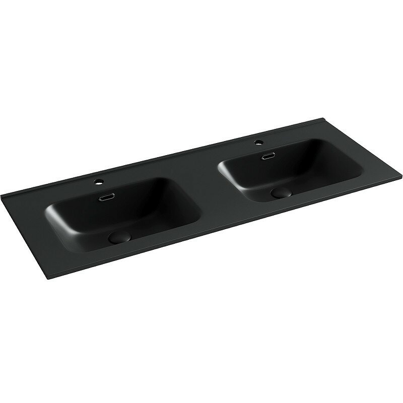 Раковина в ванную комнату Ceramicanova Element 120 CN7004MB двойная Черная матовая