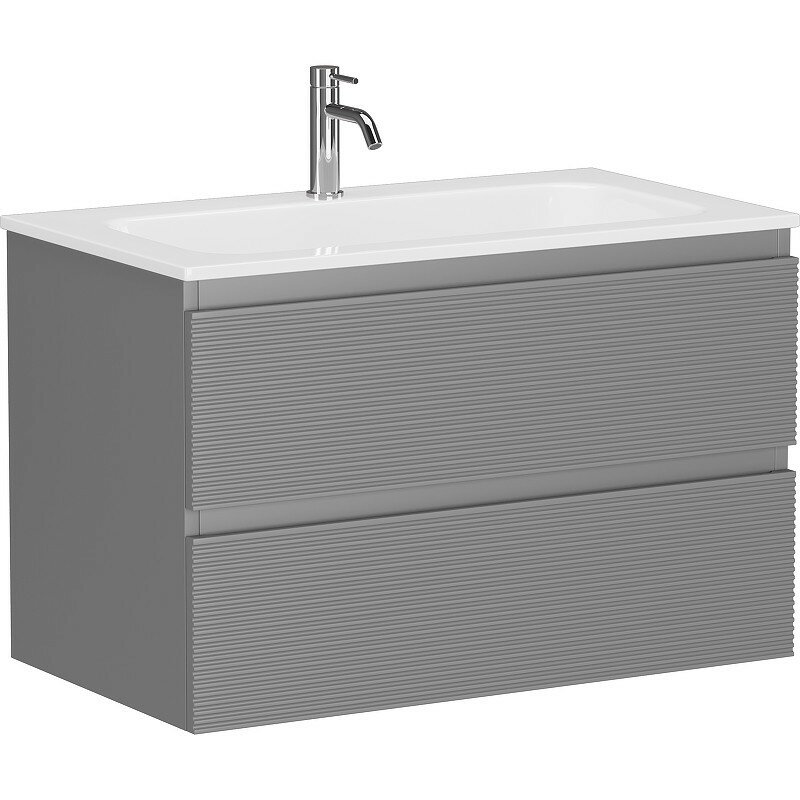 Тумба под раковину Sancos Folk 80 FL80ES подвесная Ergraut soft