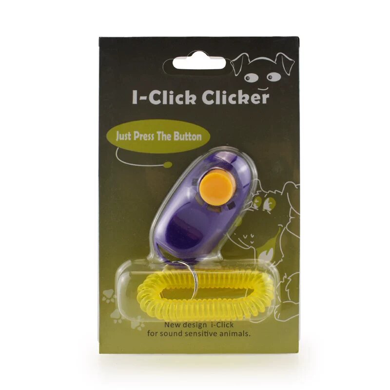 ABS Clicker Training Device для собак - Инструмент позитивного подкрепления, компактный дизайн, цвет: фиолетовый