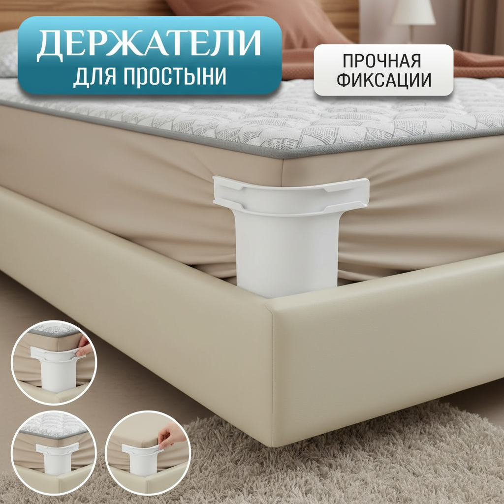Держатель для простыни, зажимы и фиксаторы для простыни на матрас
