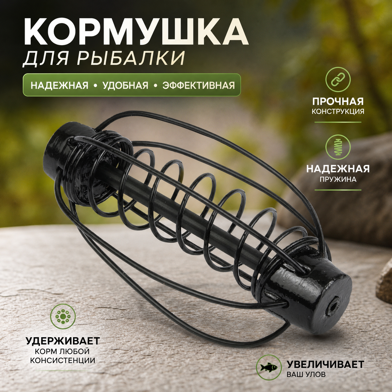 Кормушка Арбуз (окрашенная, скользящая, медная, 60гр) 5штук/упак. (Цвет товара: черный.)