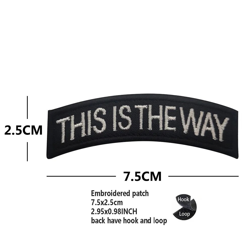Outdoor Bag Accessories English Alphabet Embroidered Patch with Motivational Words MEDIC Morale Badge Hook Loop Backpack Patch