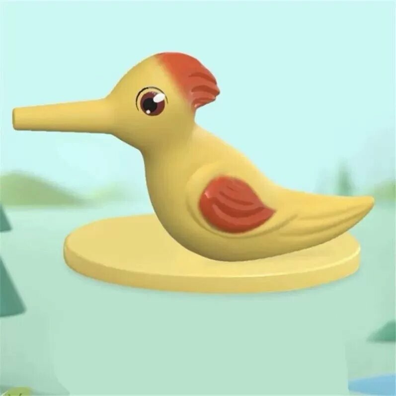 Одна коричневая игрушечная птица для детей 1-3 лет, обучающая игра в ловлю рыбки