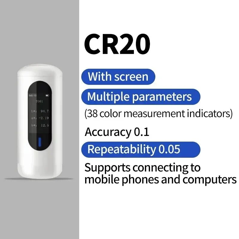Колориметр CR20, высокоточный тестер покрытия лакокрасочных материалов