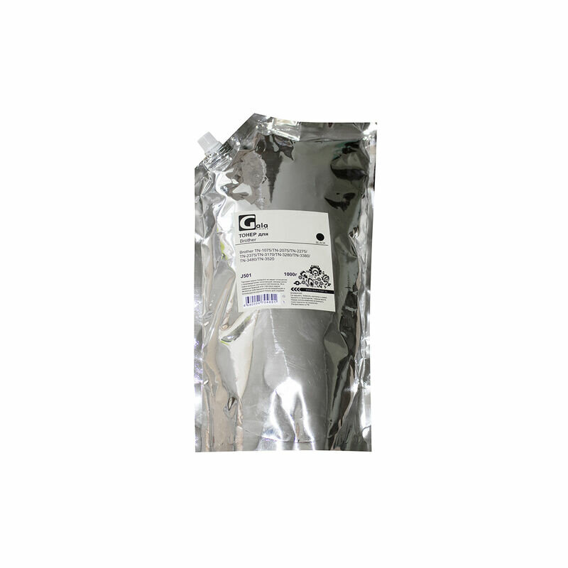 Тонер J501 для Brother DCP-L2500DR, DCP-1510R, DCP-7057R, DCP-L2520DWR, DCP-1512R, HL-1110R GalaPrint 1кг пакет