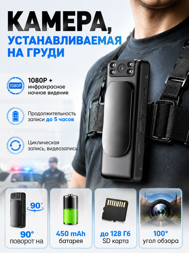Персональный видеорегистратор с ночной съемкой