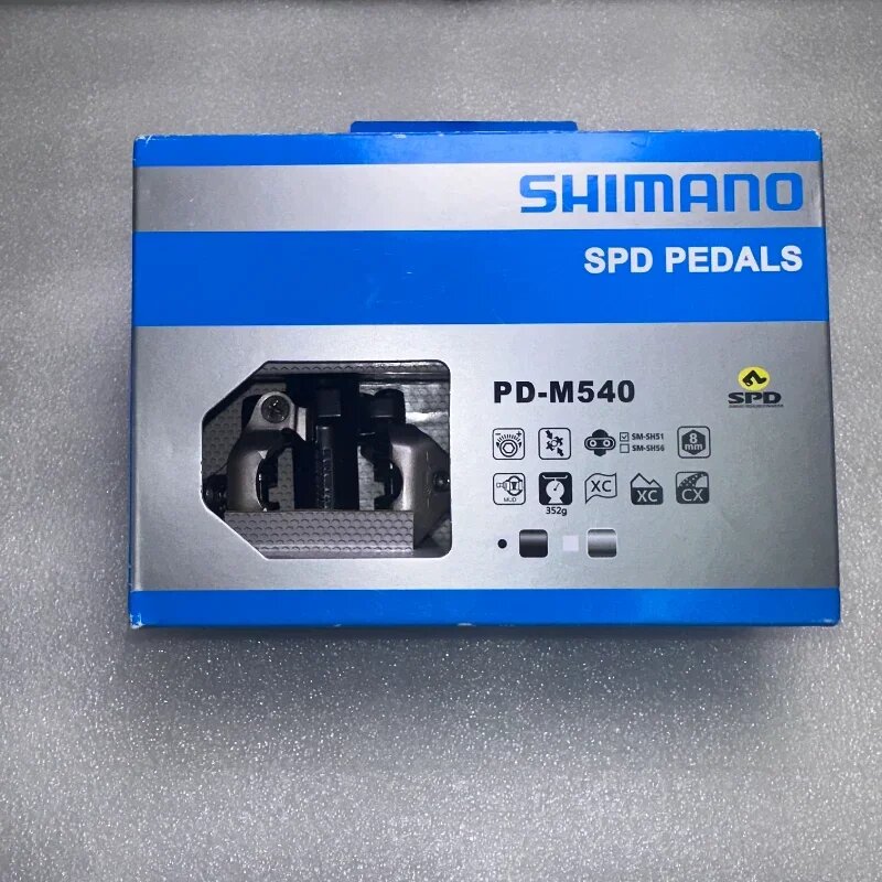Педали SHIMANO PD M540 Clipless SPD алюминиевые для горного велосипеда