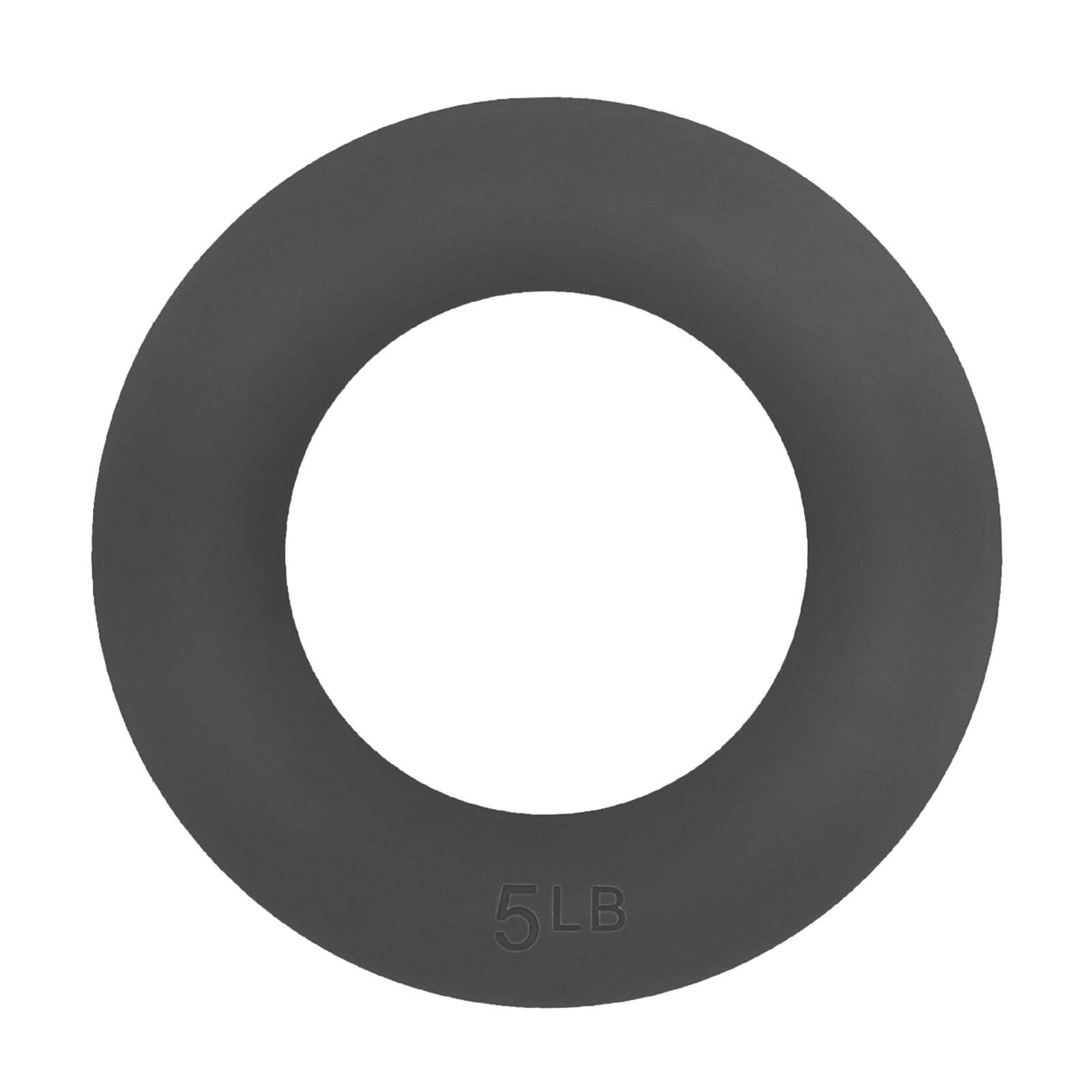 Утяжеленное кольцо Power Ring весом 5 фунтов (2,3 кг) для силовых тренировок, аэробики и тренировки мышц кора, черное.
