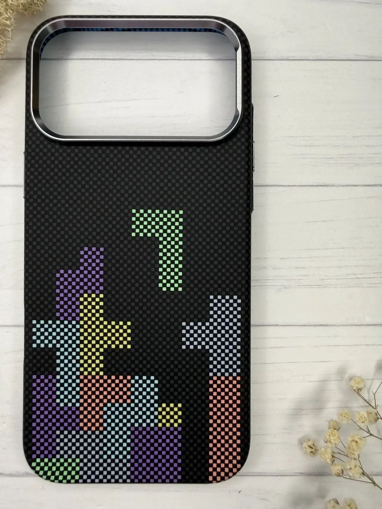 Премиум Чехол на Iphone 17 Pro / Тетрис/ MagSafe