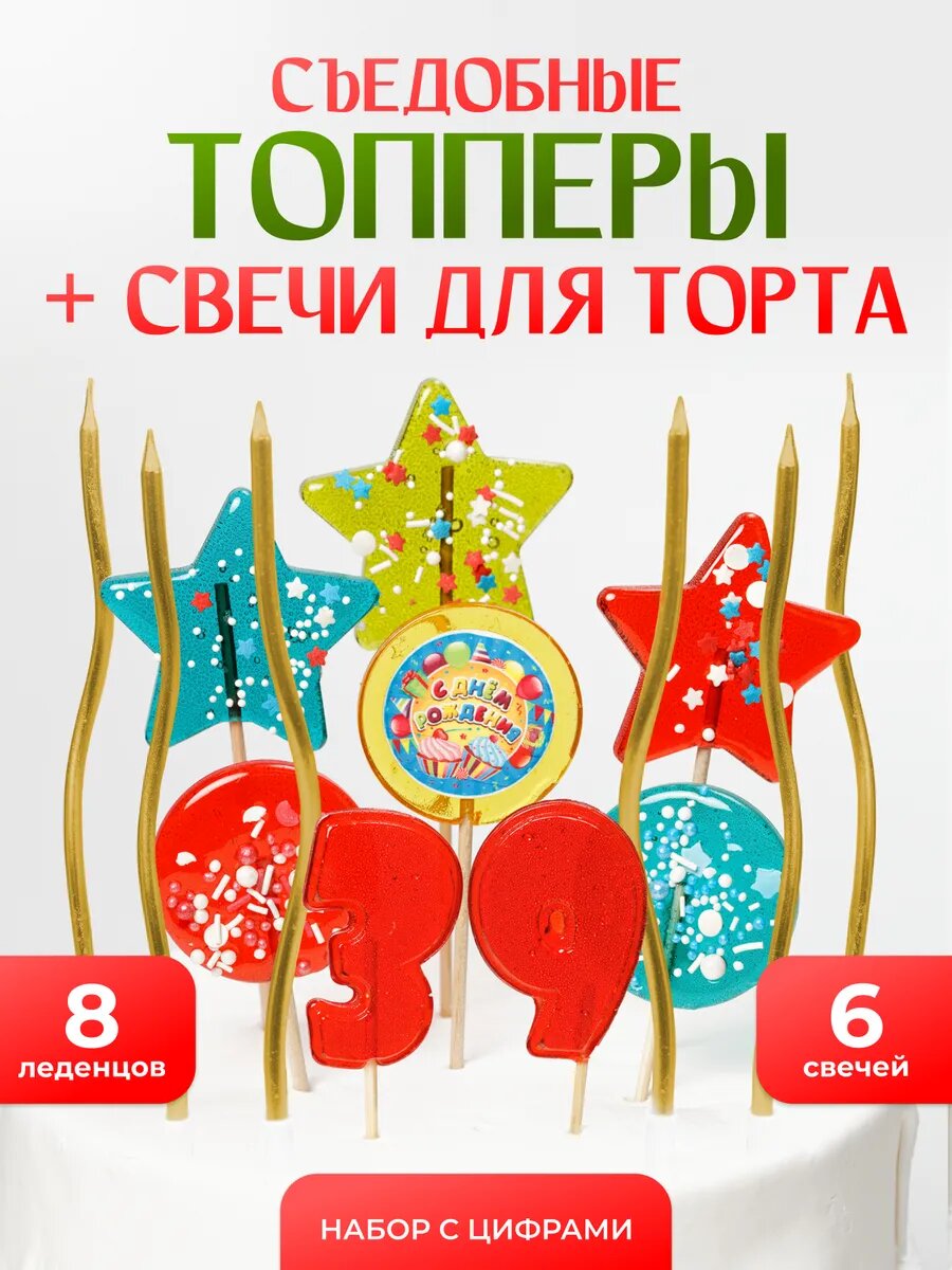 Топпер на торт 39 лет