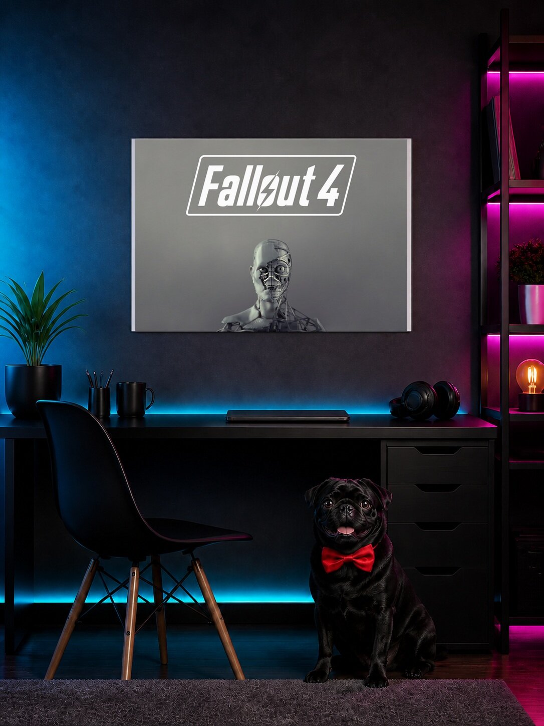 Постер Fallout 4 андроид будущего, минимализм — фото 1