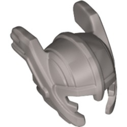 Minifigure, Headgear Helmet with Nose and Cheek Guards and Wings on Sides, 30982 Flat Silver U