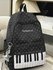 Рюкзак  Black Polka‑Dot Piano Unisex Backpack, черный