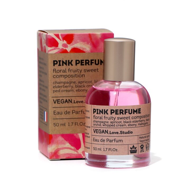 Парфюмерная вода Delta Parfum Vegan Love Studio Pink Perfume, для женщин, 50 мл