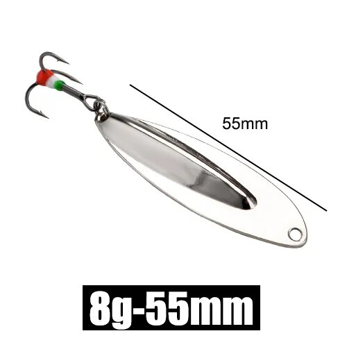 Приманка блесна FTK Flasher, 8г, 55мм, silver