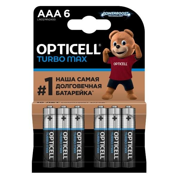 Батарея Opticell Turbo Max AAA 6шт