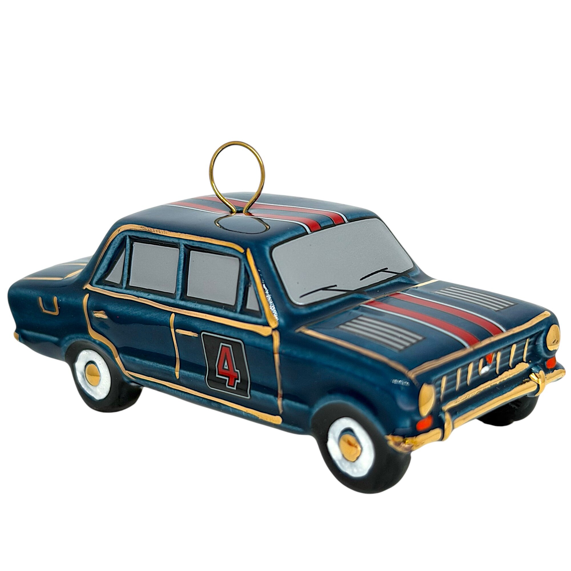 Ёлочная игрушка "Копейка спортивная" (Фарфоровая мануфактура)